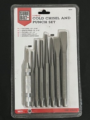 Sure Bilt 8 Piece Cold Chisel and Punch Set 98078 | eBay UK