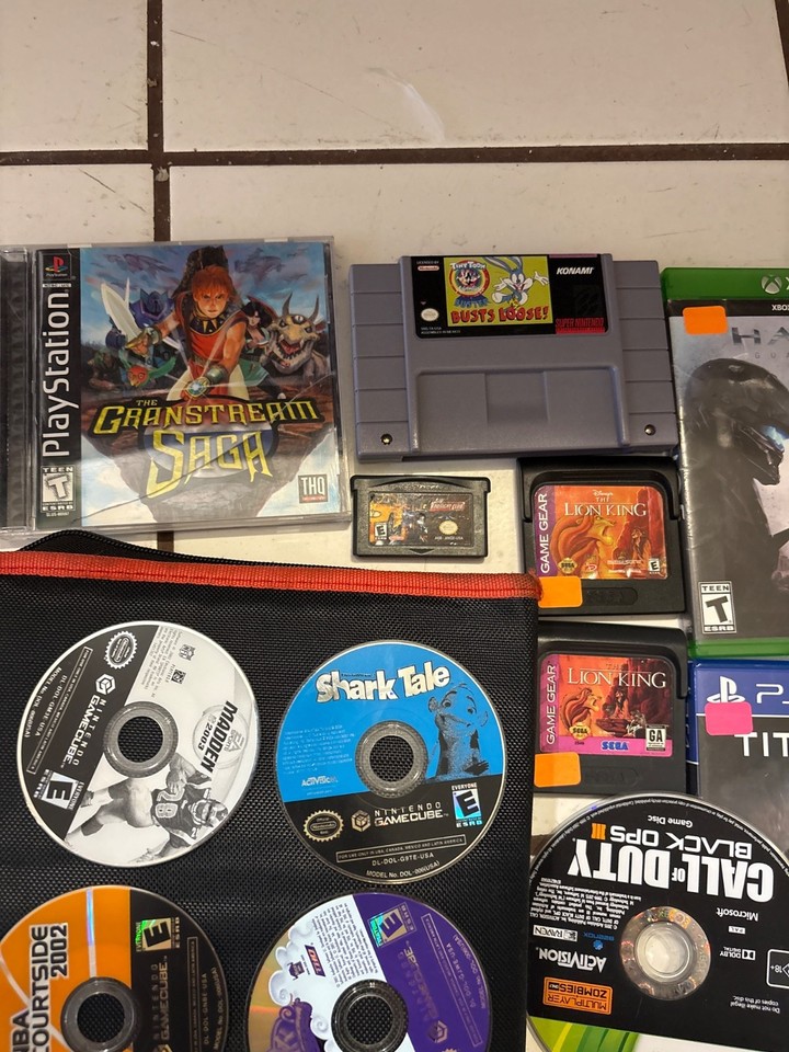 Vintage Retro Game Lot Bundle Nintendo ps1 SNES GameCube untested as is ...