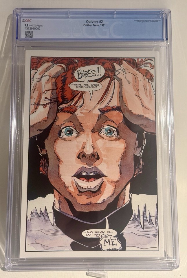 QUIVERS #2 EARLY Brian Michael Bendis 1991 Caliber Key CGC 9.8 1 Solo ...