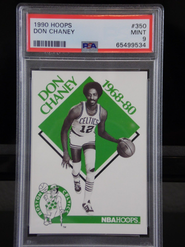 1990 NBA HOOPS DON CHANEY 1968-80 #350 BASKETBALL TRADING CARD PSA 9 ...