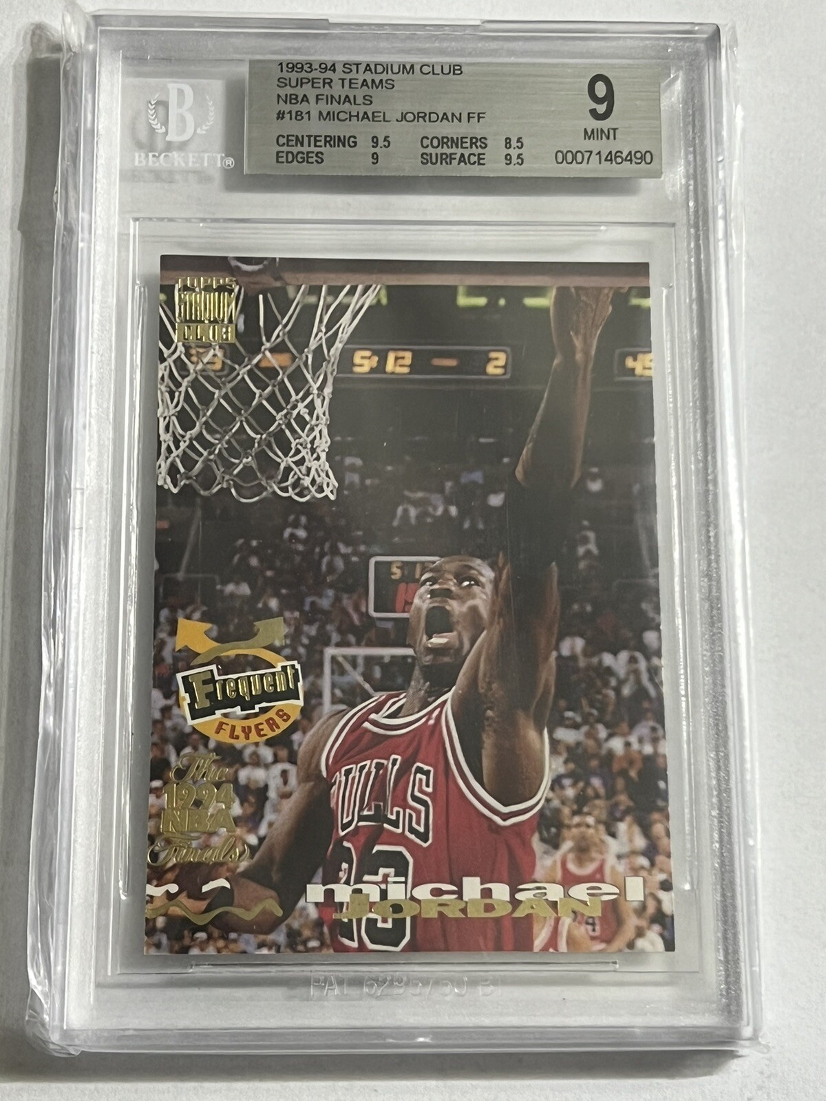 1993-94 Stadium Club Michael Jordan BGS 9 Super Teams NBA Finals ...