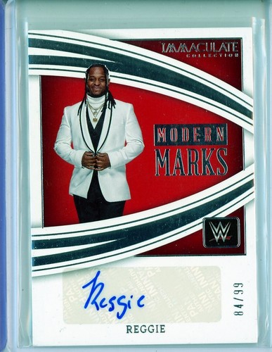 2022 Panini Immaculate WWE Modern Marks #84/99 Reggie #MM-RGE Auto | eBay