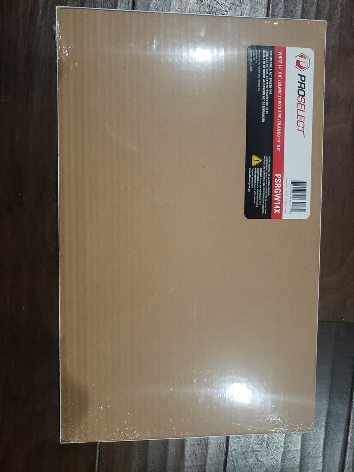 PROSELECT®PSRGW 14 x 8 in. Residential 1-way Return Grille in White Steel | eBay