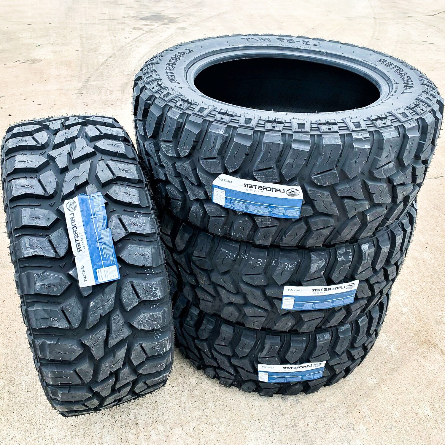 4 Tires LT 37X13.50R20 Lancaster LS-67 M/T MT Mud Load F 12 Ply | eBay