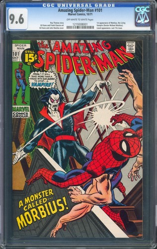 Amazing Spider-Man #101 CGC 9.6 Marvel Comics 1971 1st Appearance of ...