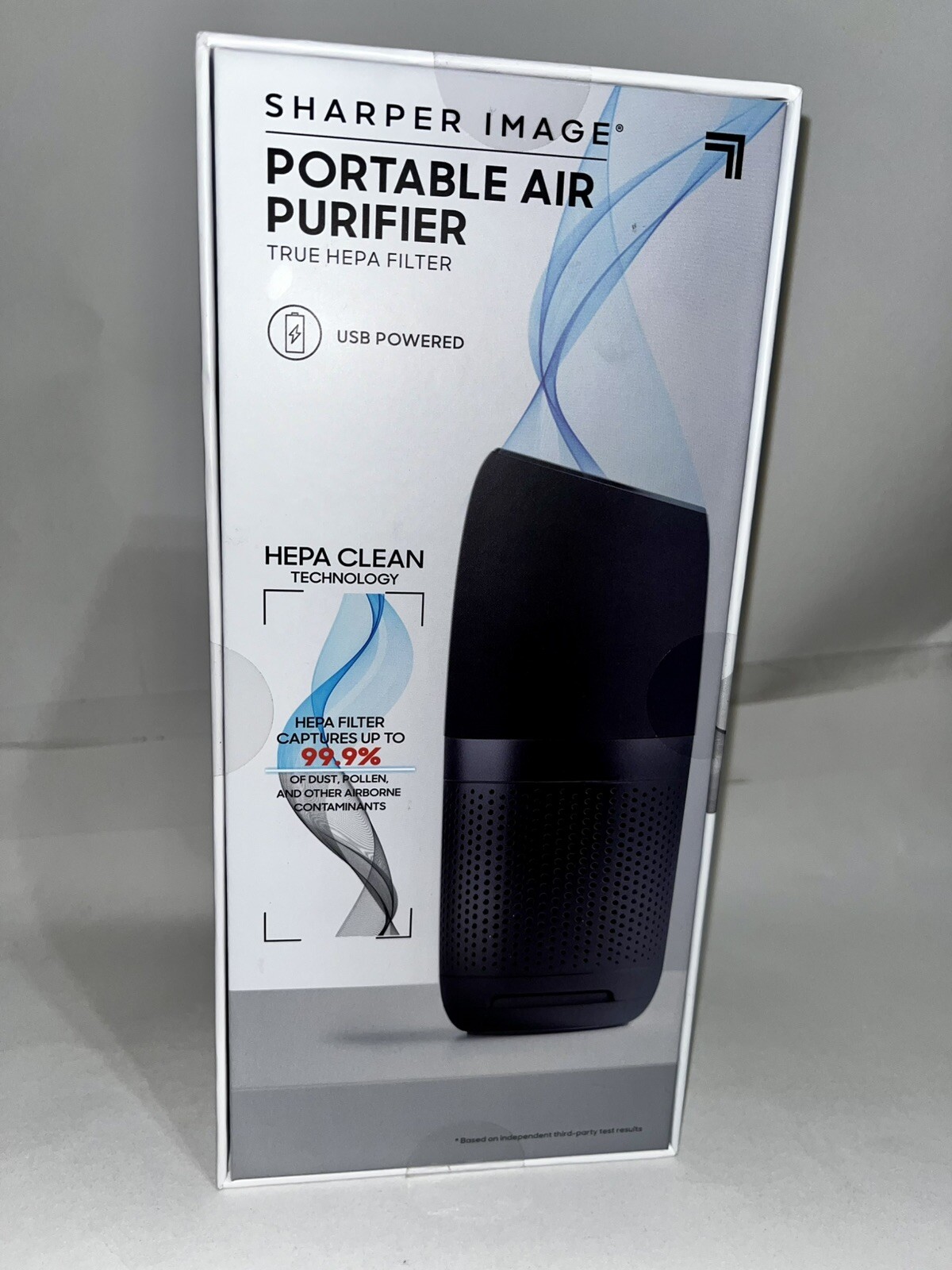 Sharper Image PORTABLE AIR PURFIFIER with HEPA Filter USB Powered Auto ...