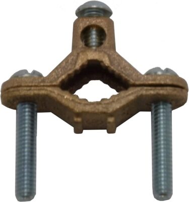 ⚡Bronze Water Pipe Ground Clamp High Conductivity Grounding Fitting ...