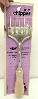 Vintage Acme Hvy Duty Tempered Steel Ice Chipper w Welded-In Points 9 ...