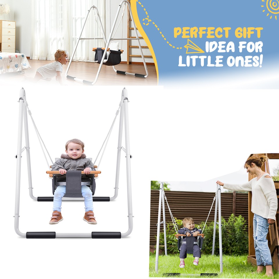 Toddler Swing Baby Swing with Stand for Infant Outdoor Indoor Toddler ...