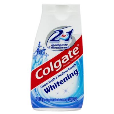 Colgate 2 in 1 Toothpaste & Mouthwash Whitening Liquid gel 130g | eBay ...