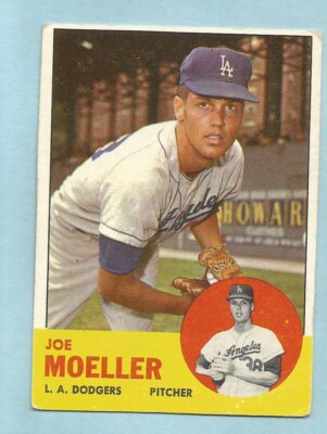 1963 Topps Baseball Joe Moeller #53 Los Angeles Dodgers EX | eBay