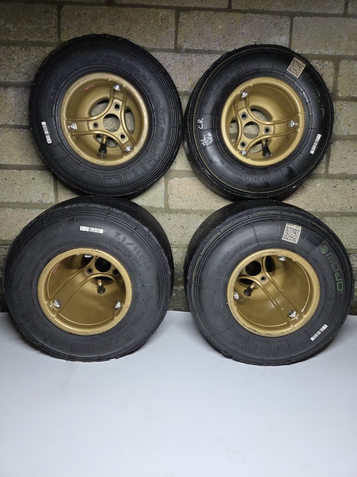 OTK Tony Kart MXJ Rims with 15 lap old Mojo d5's fitted 212mm-130mm | eBay