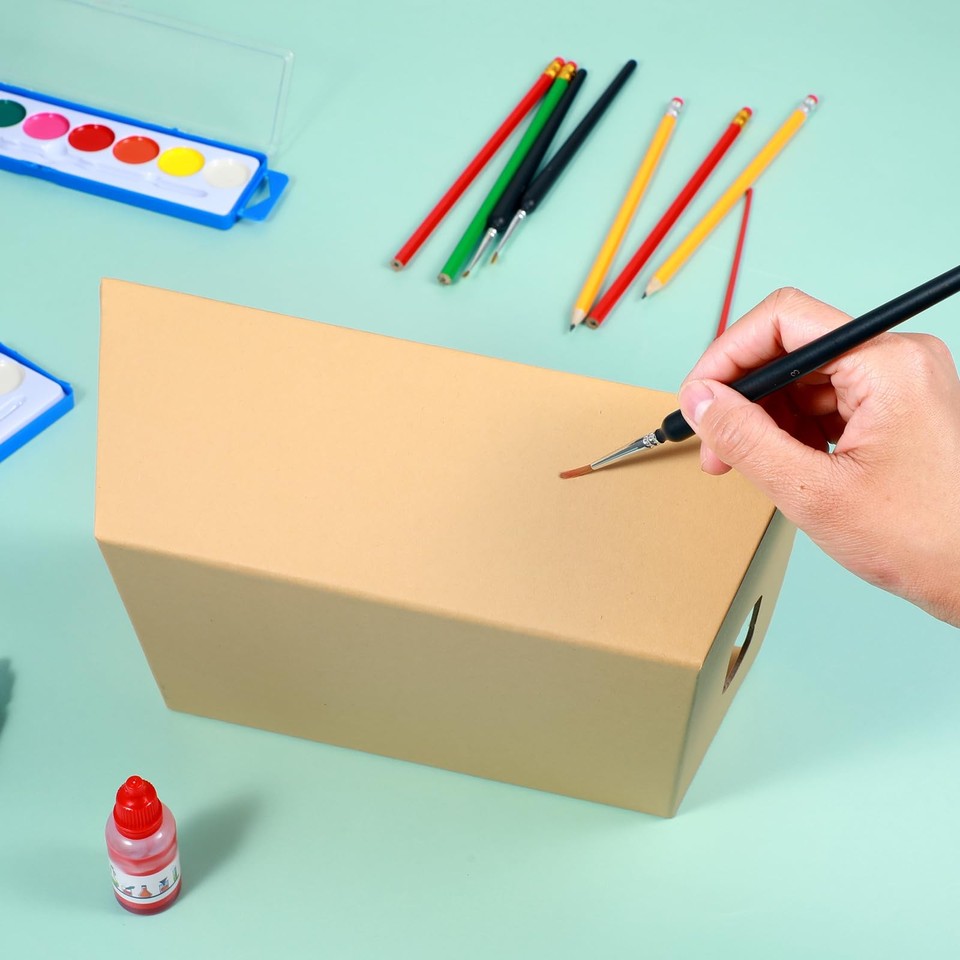 10 Pack Baskets for Gifts Empty Paper Gift Baskets Empty Bulk with ...