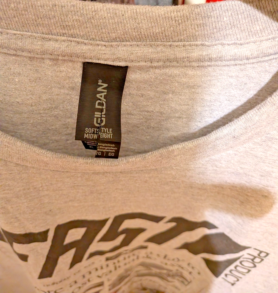 FAST PRODUCT record label T-shirt XL GREY BOB LAST EDINBURGH POST-PUNK ...