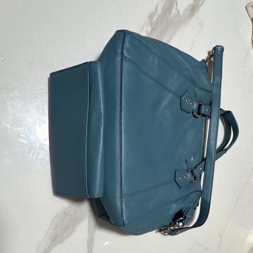 Coach Hampton Women's Teal Leather Handbags with Double Strap Shoulder ...