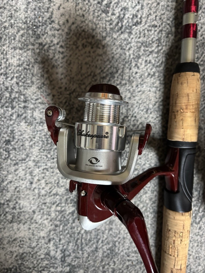 2 Shakespeare Spinning Rods Medium Action 6’6” Rods With Reels 2 Peice | eBay