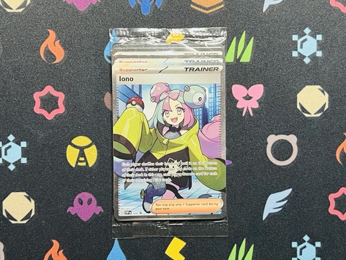 Pokemon Card - Iono Scarlet & Violet Promo Sealed Cards 124, 185/193 ...