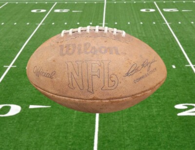 WILSON NFL FOOTBALL OFFICIAL COMMISSIONER PETE ROZELLE VINTAGE FOOTBALL ...