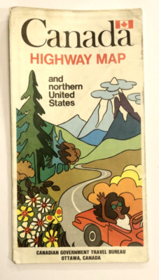 CANADA HIGHWAY MAP AND NORTHERN UNITED STATES TRAVEL BUREAU OTTAWA ...