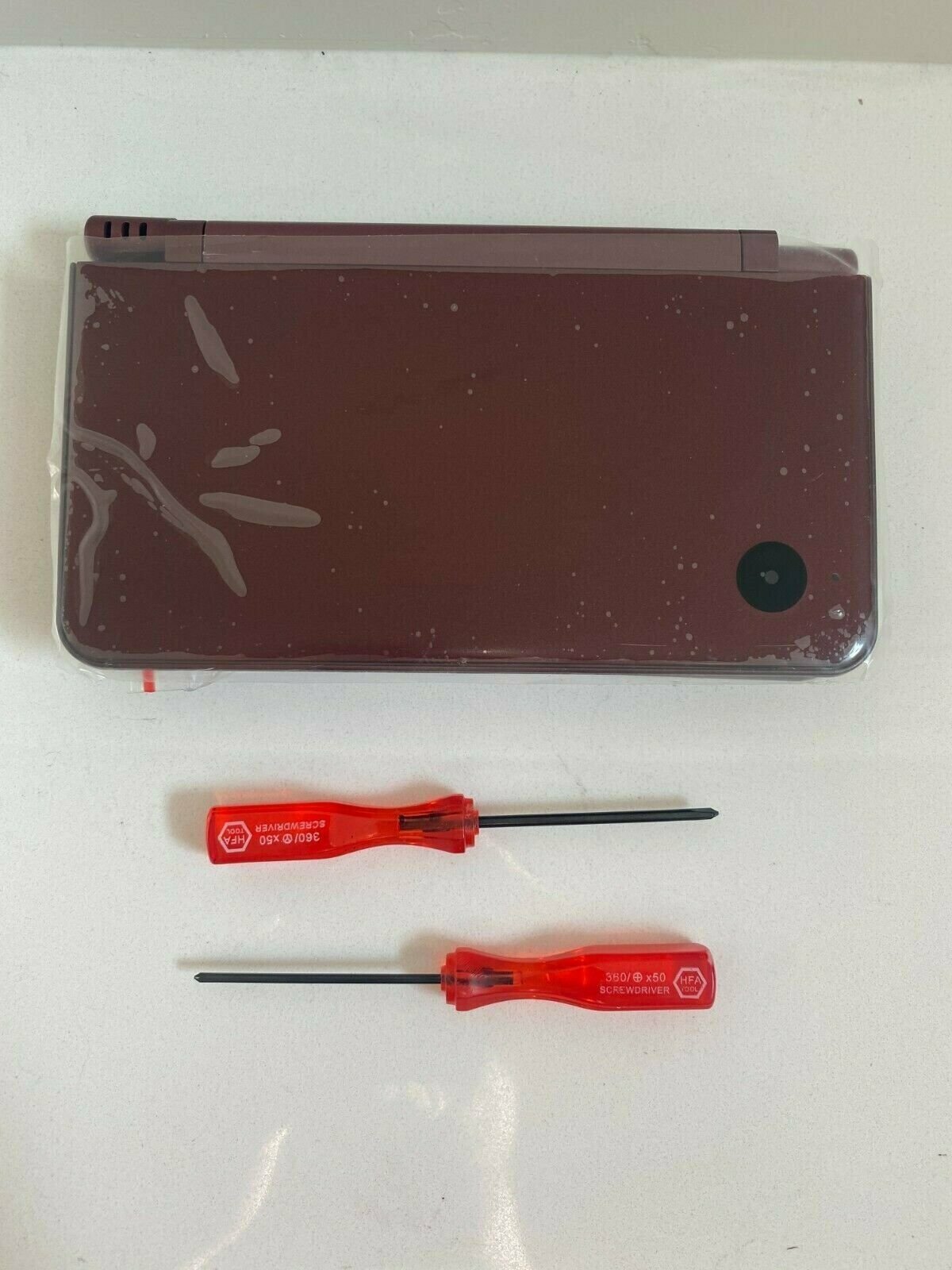 Replacement Housing for Nintendo DSi XL Glass Lens Shell Tools Maroon ...