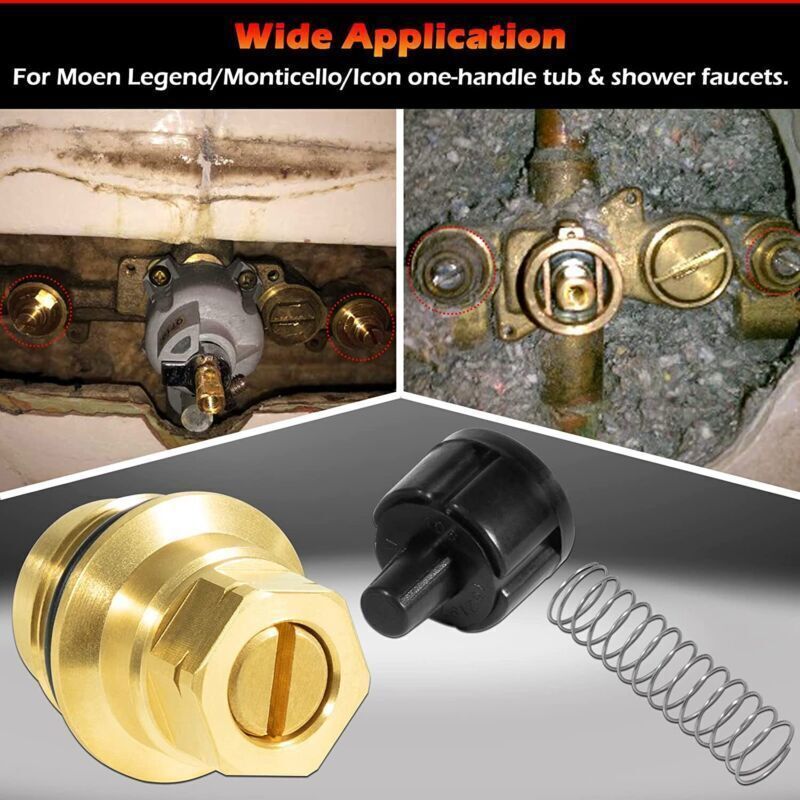 12318 Stop-Check Valve Kit for Moen Legend Icon One-Handle Tub, Shower ...