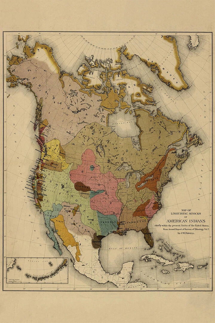 Native American Regions Map Printable