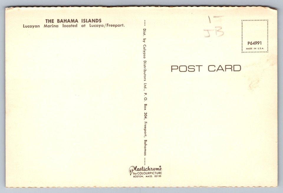 Postcard - The Bahama Islands Lucayan Marina 589 | eBay