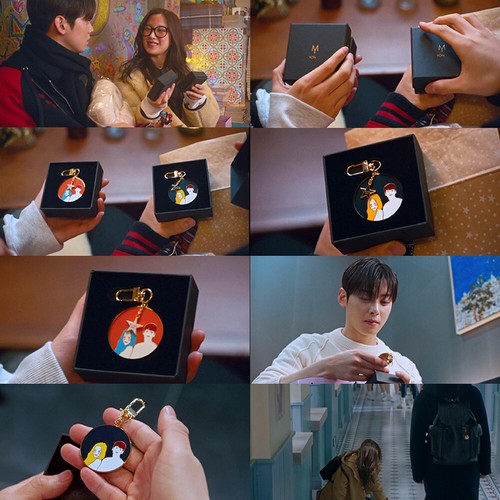 True Beauty Keyring Keychain Charms Korean Drama Cha Eun woo Moon Ga ...