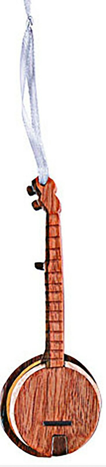 Banjo - Double-sided Wood Intarsia Christmas Tree Ornament - Music ...