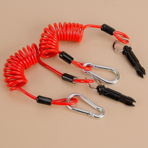 2pcs 4 Foot Trailer Breakaway Cable Coiled Safety Cables For RV ...