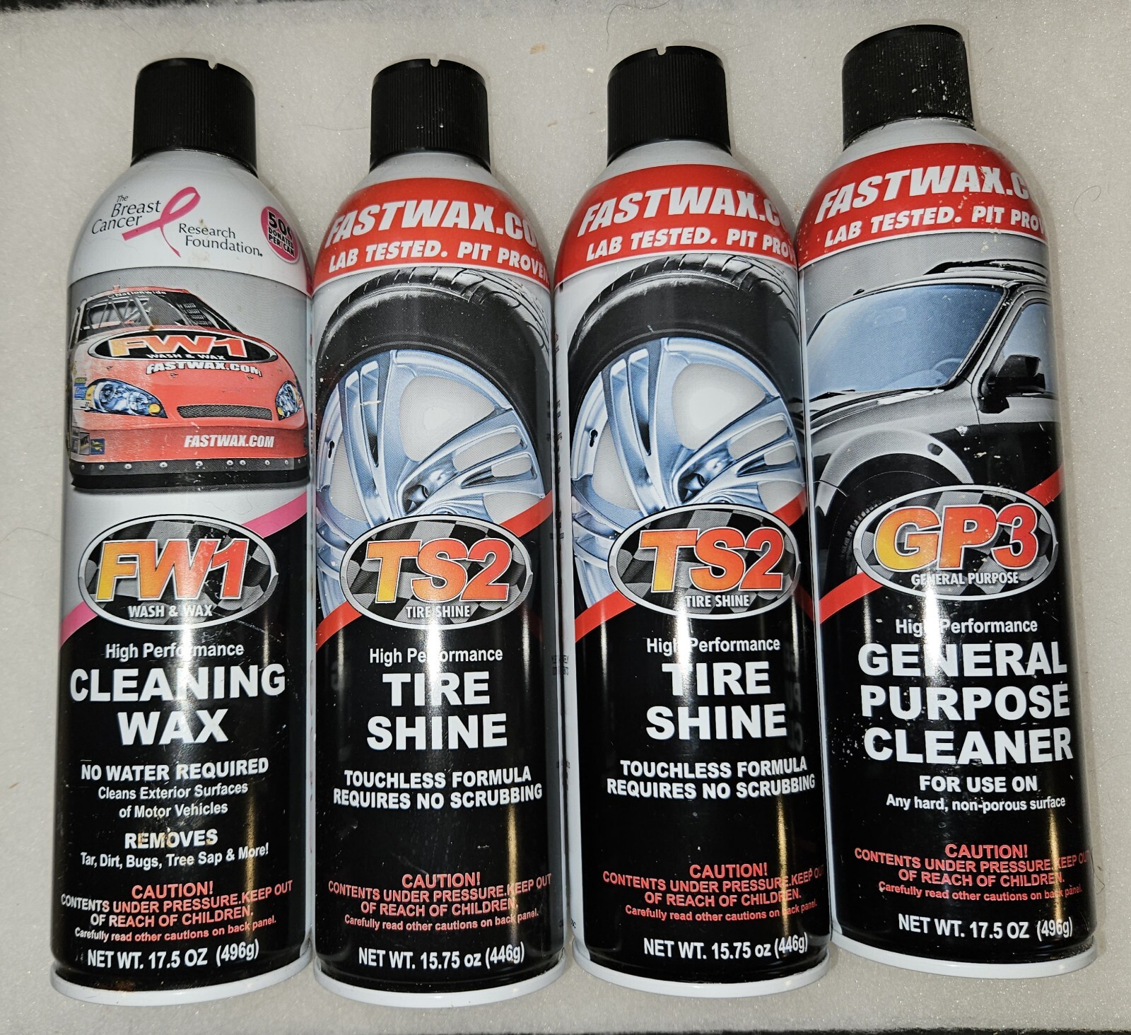 PRICE DROP!! FW1 TS2 GP3 FAST WAX CAR CARE YOU GET ALL 4 NEW CONDITION ...