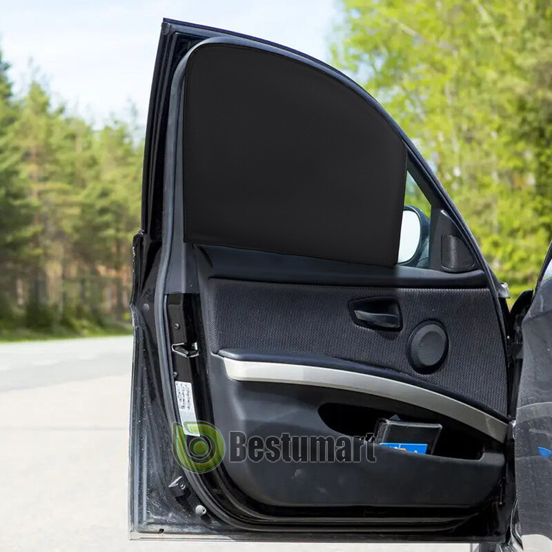 Magnetic Car Window Sun Shade - 4Pcs Car Privacy Curtains - 100% UV ...