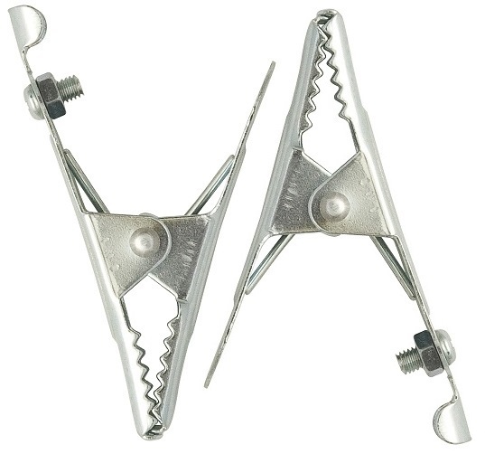 NEW Crocodile Alligator Clips Small Large 5amp 25amp 50amp Battery ...