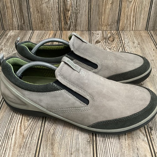 Ecco Mens Biom Natural Motion Brown Leather Casual Slip On Walking ...