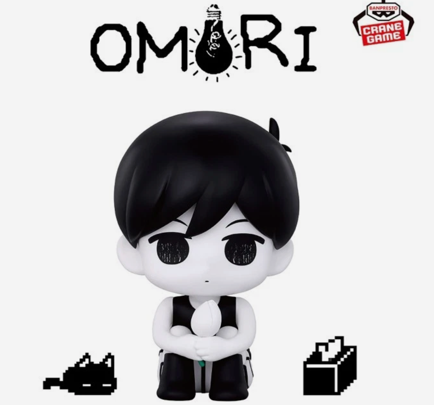OMORI Osuwari Figure Omori BASIL Set of 2 Horror game Japan NEW | eBay