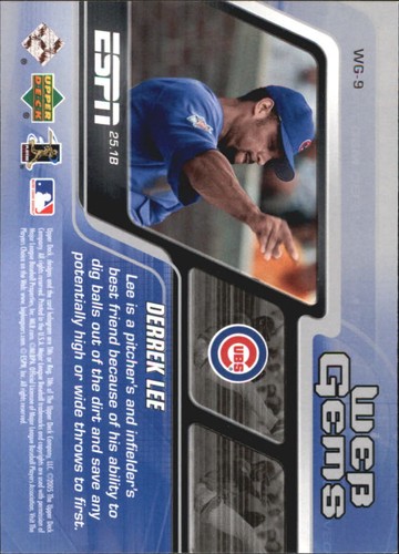 2005 Upper Deck ESPN Web Gems Chicago Cubs Baseball Card #WG9 Derrek ...
