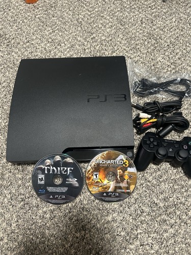 Sony PlayStation PS3 Slim With OEM Controller TESTED CECH-3001B 320 GB ...