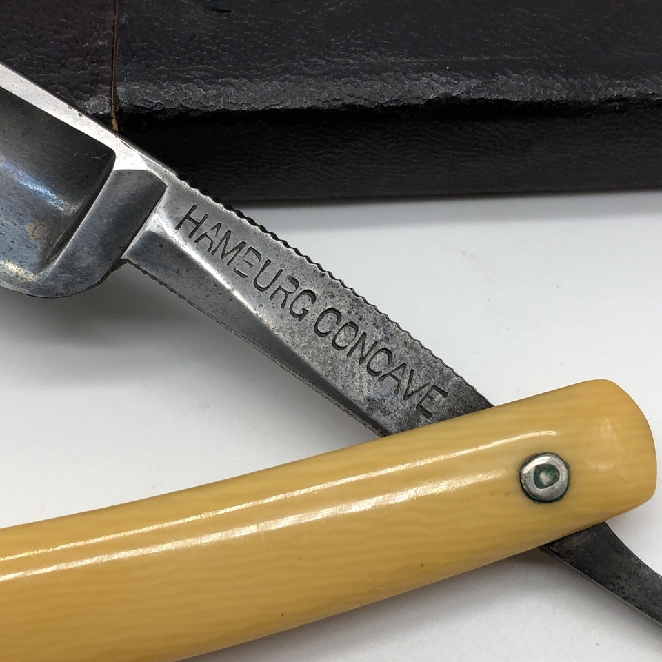 Vintage Hamburg Concave Straight Razor With Original Box | eBay