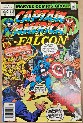 Captain America #217 (1978) Very Good+/Fine (5.0) Intro Marvel Boy | eBay