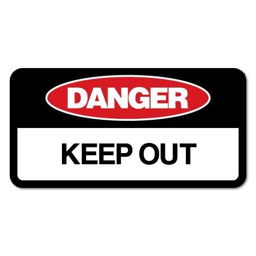 Keep Out Sticker | eBay