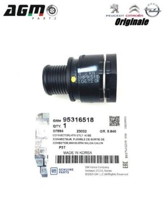 Heating Connection Sleeve Tube Original Opel Mokka 1.7 CDTI 95316518 | eBay