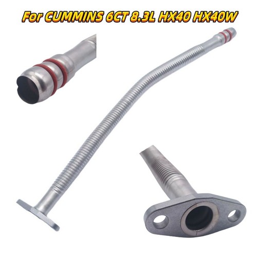 For CUMMINS 6CT 8.3L HX40 HX40W Turbo Turbocharger Return Oil Tube ...