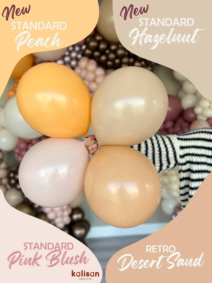 KALISAN Hazelnut Nude Beige Balloons Natural Latex Helium Balloons 5 12 ...