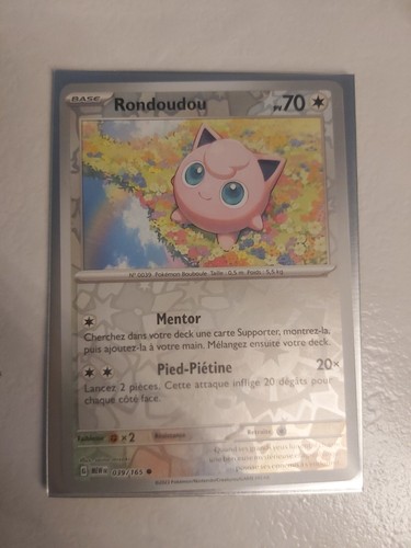 Carte Pokemon RONDOUDOU 039/165 REVERSE EV3.5 MEW 151 FR NEUF | eBay