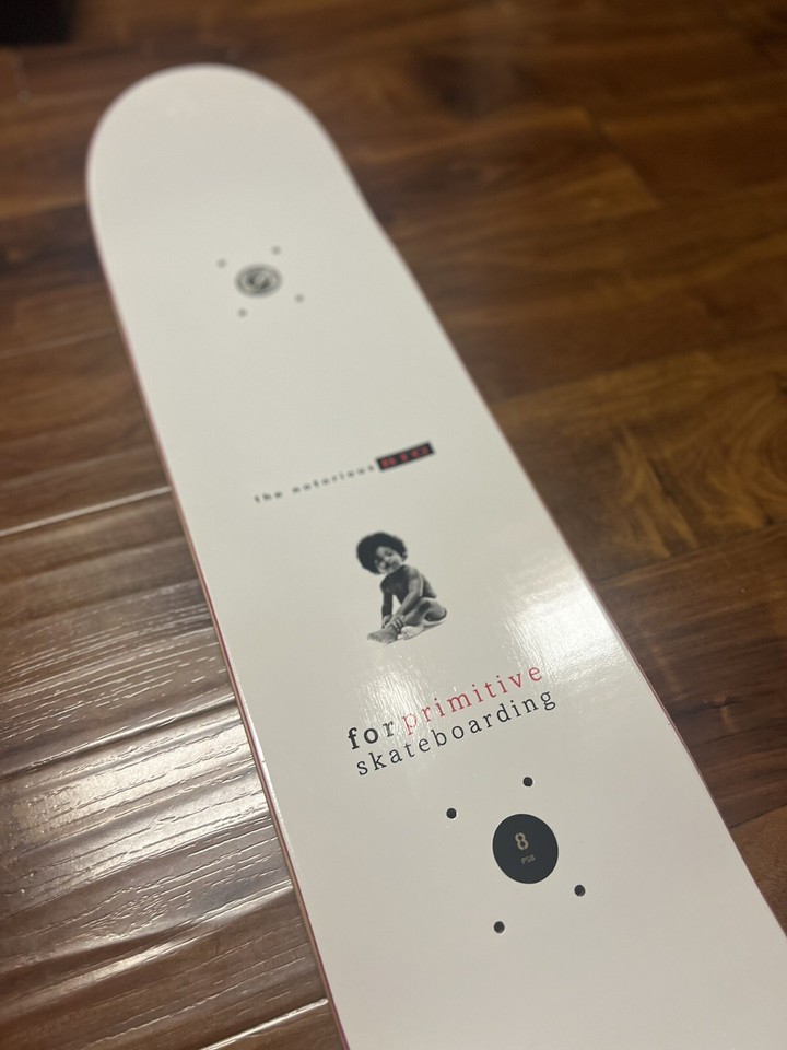 RARE PRIMITIVE Biggie Raiders Skateboard Deck 2pac Prod | eBay