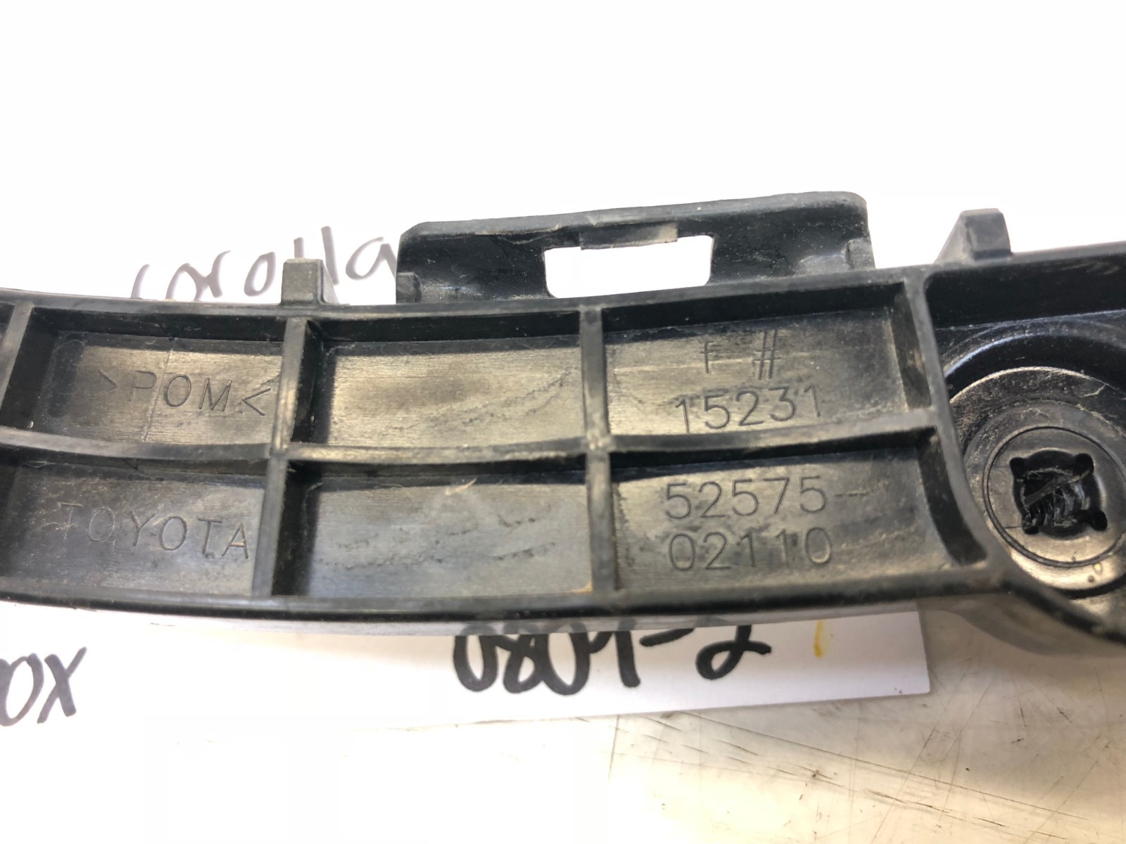 2014-2016 TOYOTA COROLLA REAR RIGHT BUMPER RETAINER BRACKET OEM 52575 ...