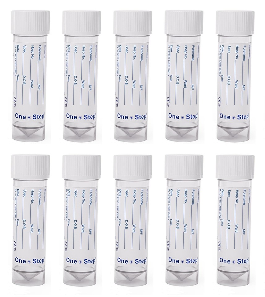 Sample Bottle s 20mL x1 x3 x5 x10 Medical Urine Blood NHS Doctors ...