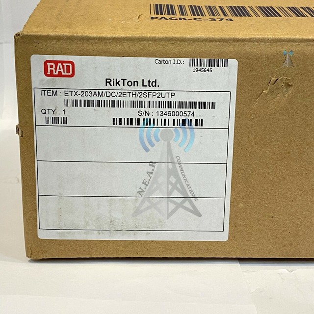 RAD ETX-203AM Universal Carrier Ethernet Demarcation Device for sale ...