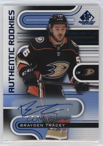 2022-23 SP Game Used Authentic Rookies Blue Brayden Tracey #171 Rookie ...