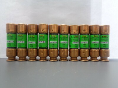 Nice Lot Bussmann FRN-R 12 Amp Fuses Energy Efficient Class RK5 250 ...